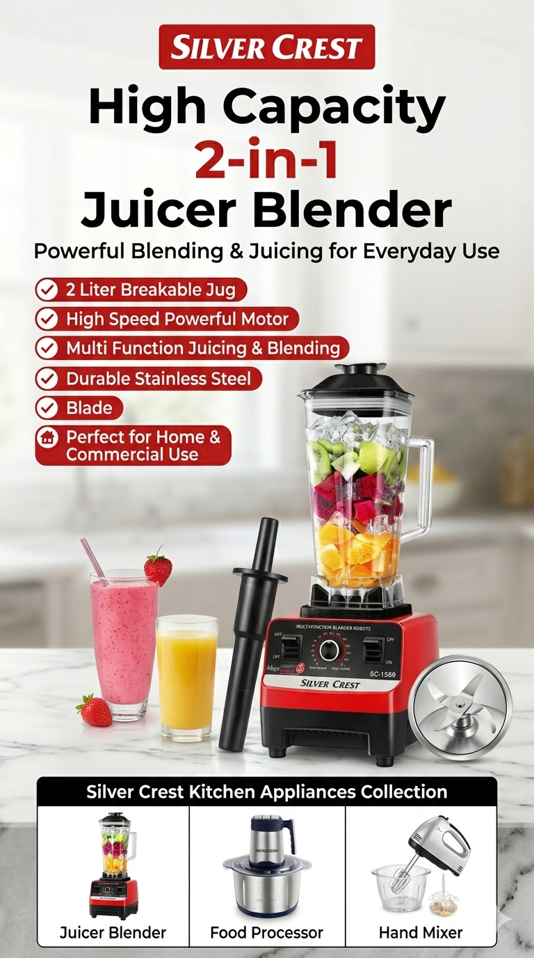 SilverCrest : Blenders Choppers Grinders Juicers Food Processors ...